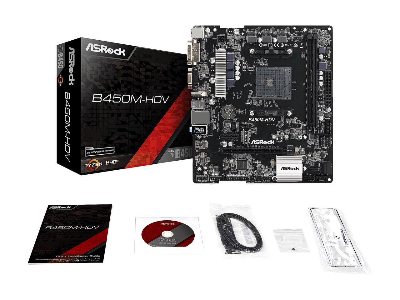 Asrock B450M-HDV | Quadra Computer