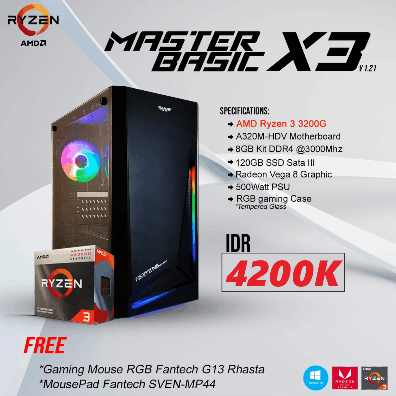 PC Gaming Master Basic X3 | Quadra Computer