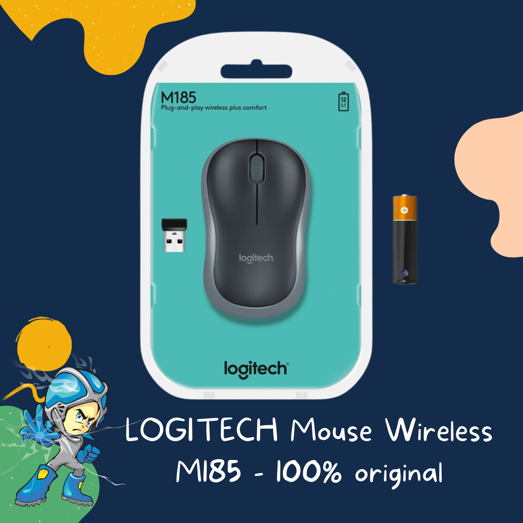 LOGITECH Mouse Wireless M185 | Quadra Computer