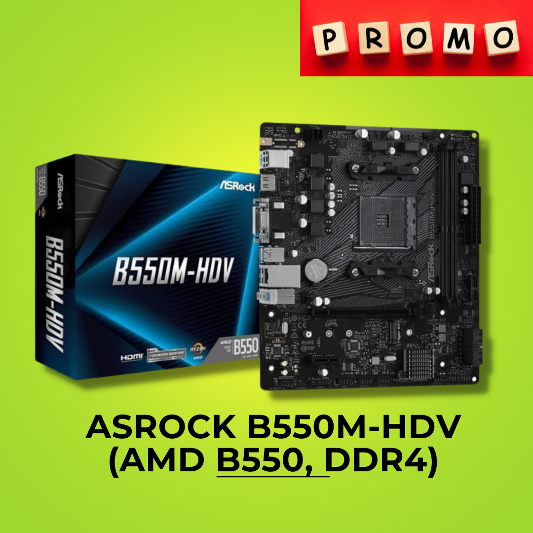 ASRock B550M-HDV (AMD B550, DDR4) | Quadra Computer