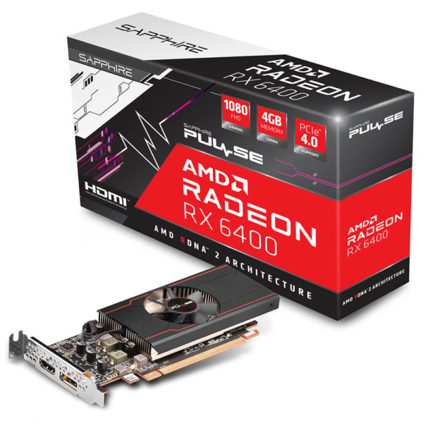 Sapphire PULSE AMD Radeon™ RX 6400 GAMING 4GB GDDR6 | Quadra Computer