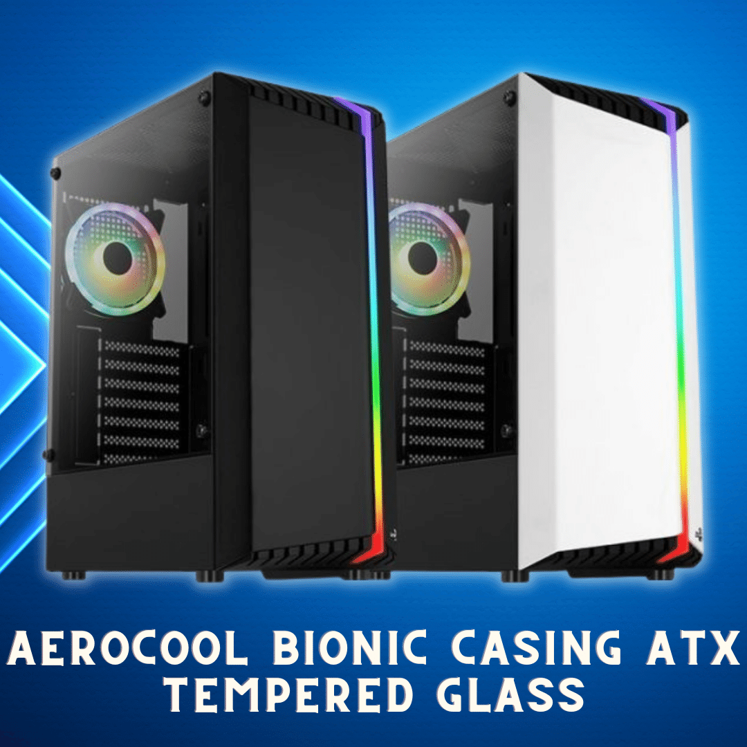 Aerocool Bionic Casing ATX Tempered Glass | Quadra Computer