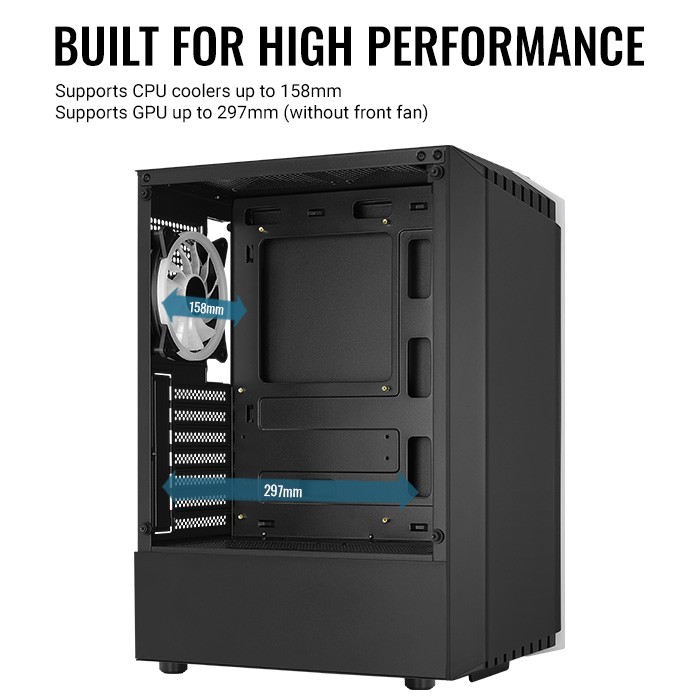Aerocool Bionic Casing ATX Tempered Glass | Quadra Computer
