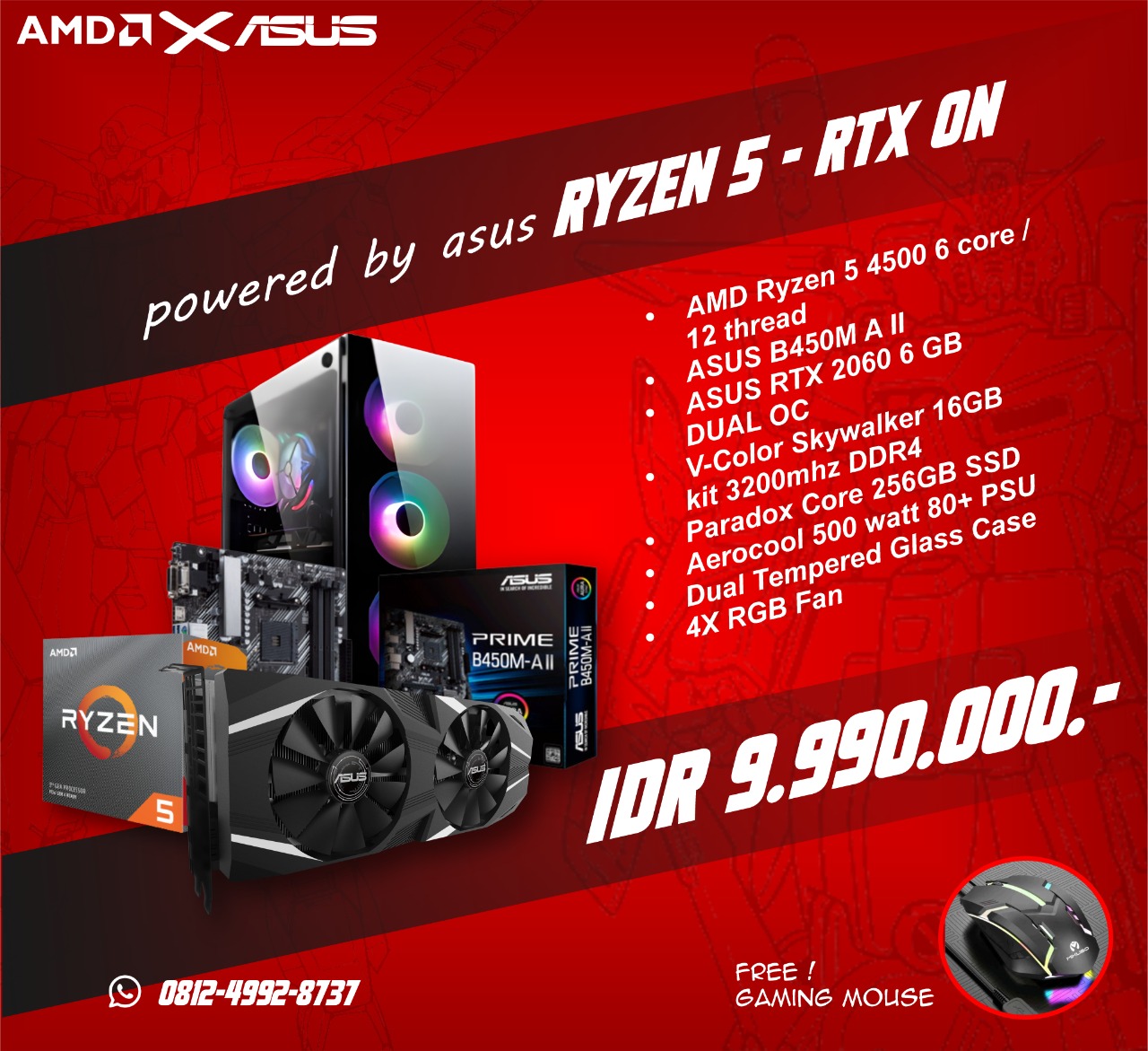 ASUS GAMING RYZEN 5 RTX ON | Quadra Computer