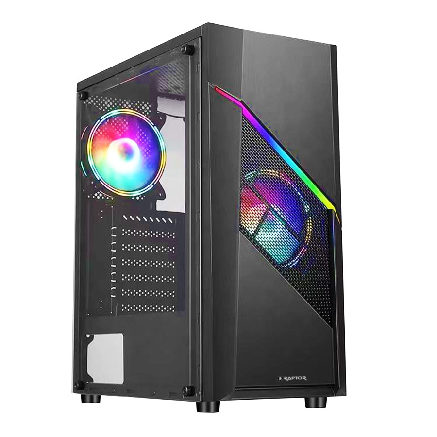 RAPTOR 1653 BLACK + 1 FAN NON PSU | Quadra Computer
