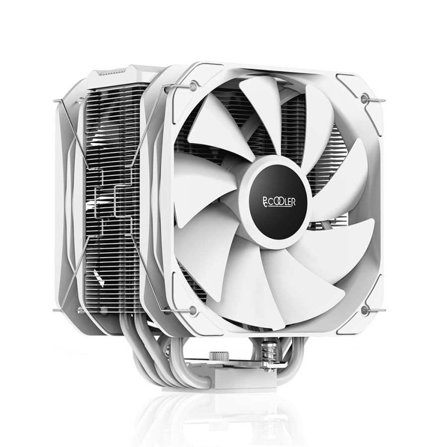 PCCOOLER PALADIN EK6000 Dual Tower Cooler 6 Heatpipes TDP 250W – White ...