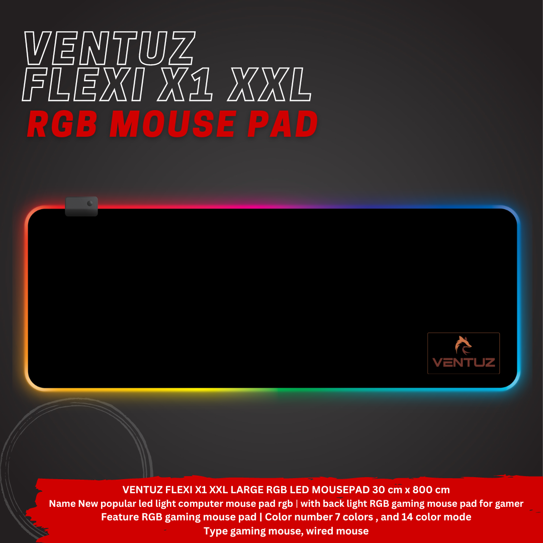 Ventuz Flexi X1 XXL RGB mouse pad | Quadra Computer