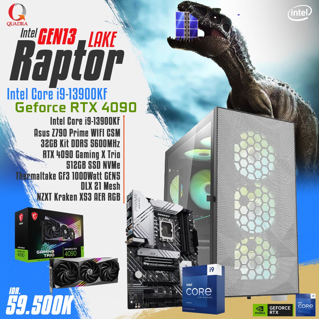 Gaming PC Behemoth Intel Core i9 ft. RTX 4090 | Quadra Computer