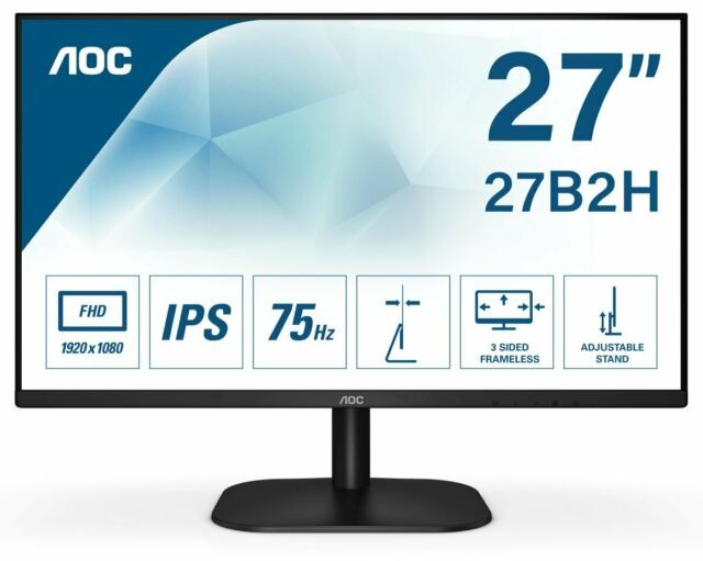 LED MONITOR AOC 27″ 27B2H IPS ULTRA SLIM | Quadra Computer