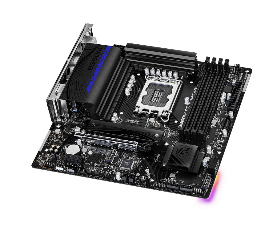 ASROCK B660M PG RIPTIDE DDR4 (Intel LGA 1700, Gen12&Gen13) 15Phase ...