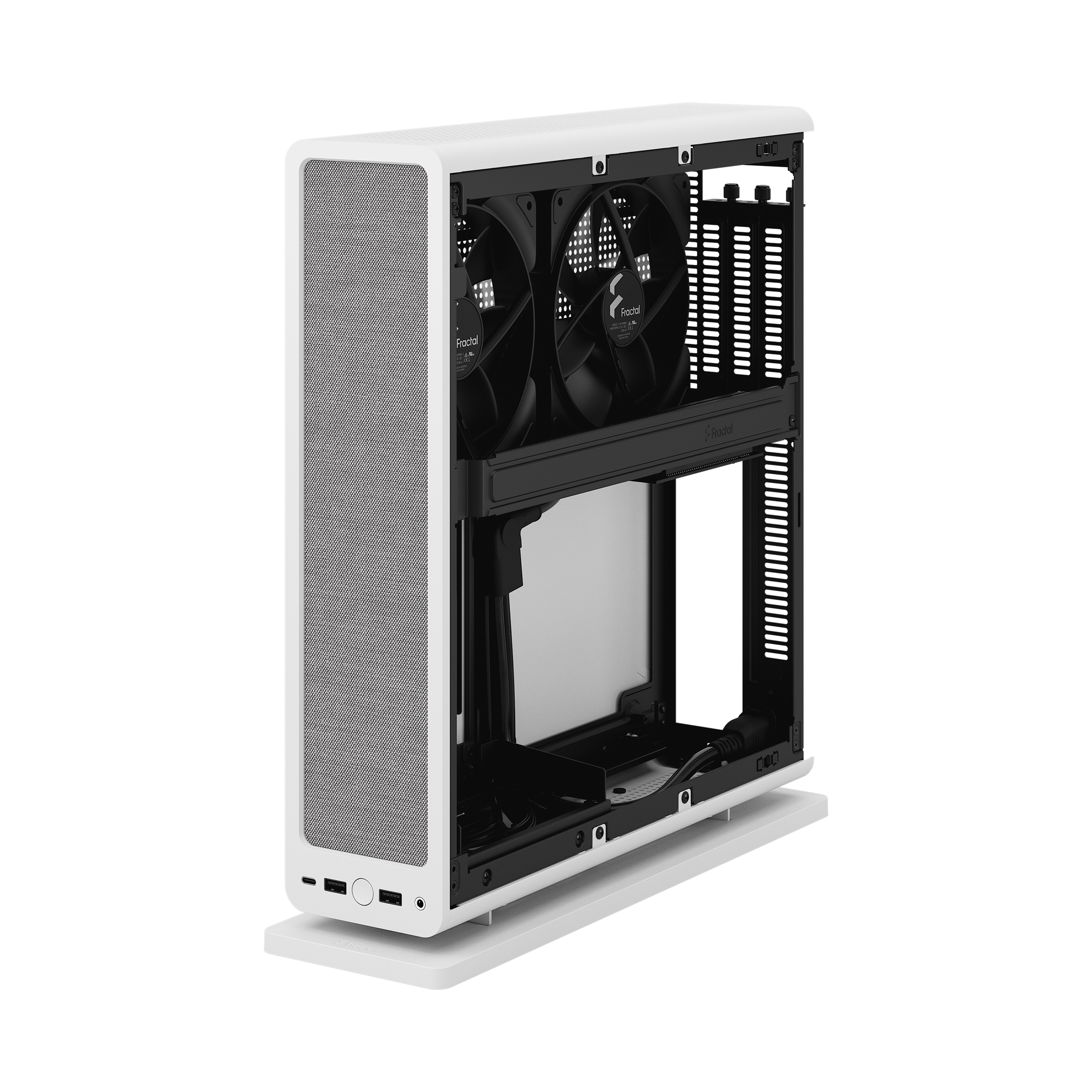 Fractal Design Ridge Mini ITX Case For PC White | Quadra Computer
