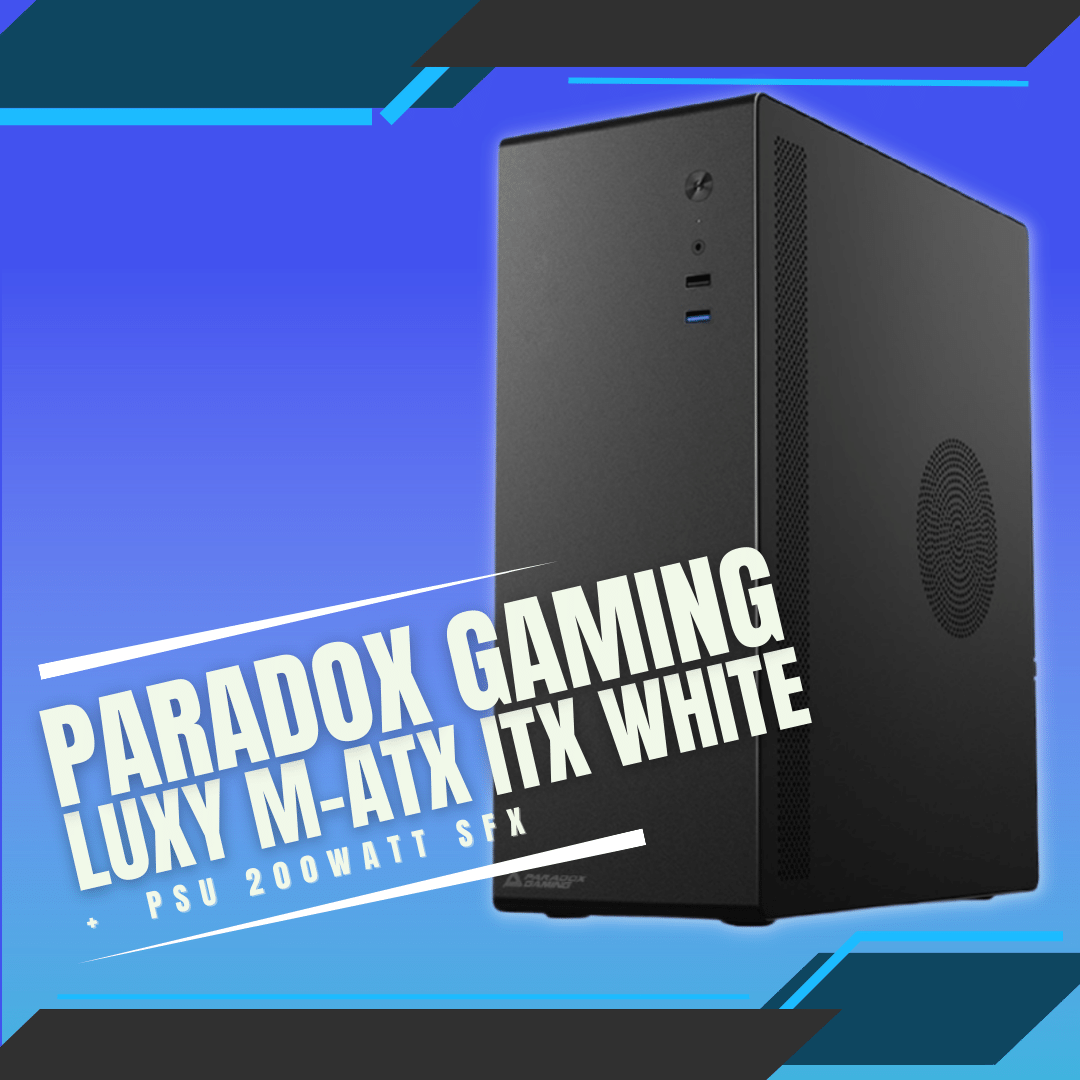 Casing Paradox Gaming Luxy Micro ATX/ITX + PSU SFX | Quadra Computer