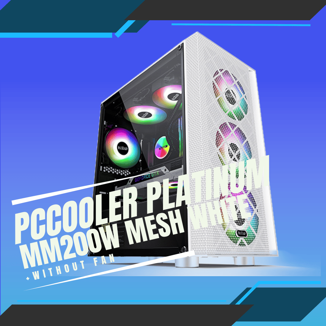 PCCOOLER PLATINUM MM200W MESH WHITE / Casing Airflow | Quadra Computer