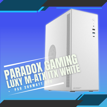 Casing Paradox Gaming Luxy Micro ATX/ITX + PSU SFX | Quadra Computer