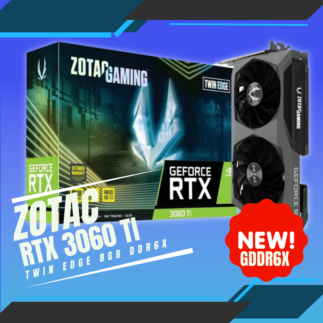 Zotac Geforce RTX 3060 Ti Twin Edge 8GB DDR6X 256 BIT | Quadra Computer