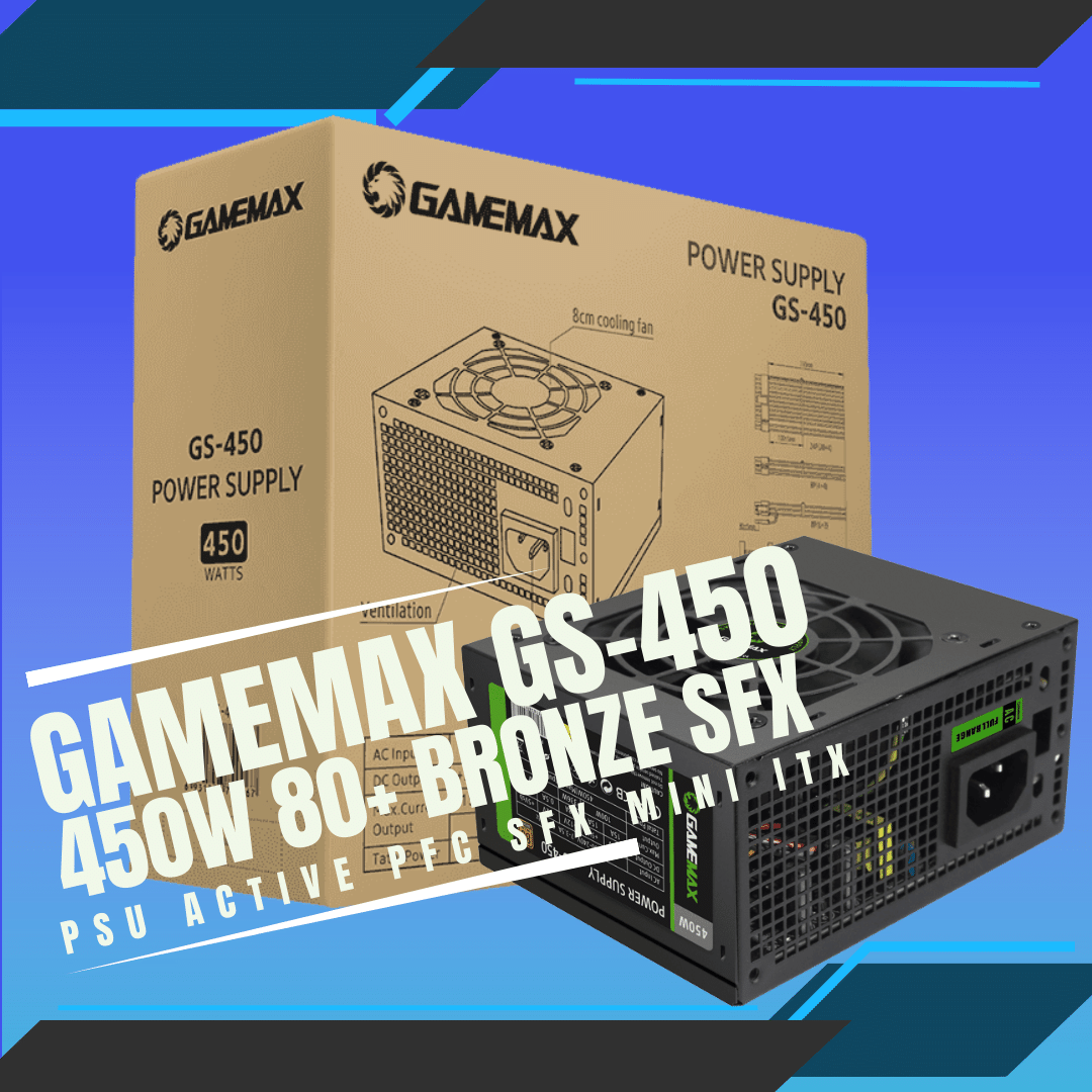 Gamemax GS-450 Power Supply 450W 80+ Bronze SFX | Quadra Computer