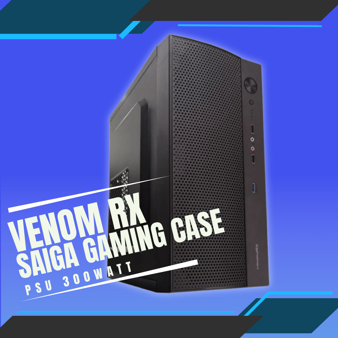 VENOMRX SAIGA WITH PSU 300W M-ATX | Quadra Computer