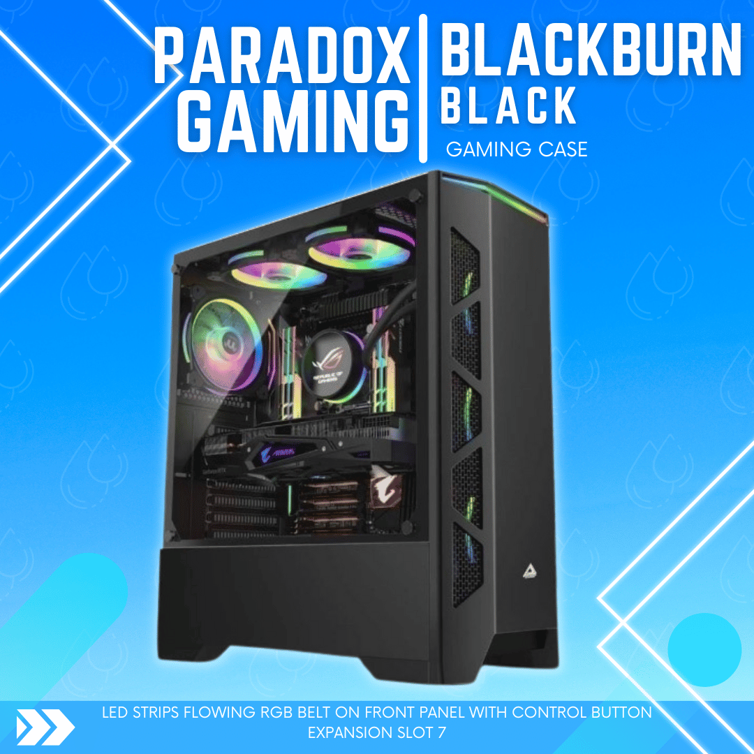 PARADOX GAMING BLACKBURN PC Gaming Case | Quadra Computer
