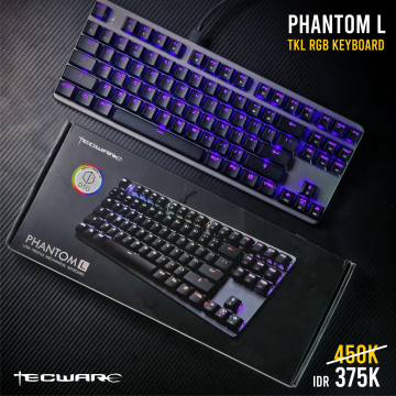 Keyboard Tecware Tecware Phantom L 87 RGB Low Profile Mechanical ...