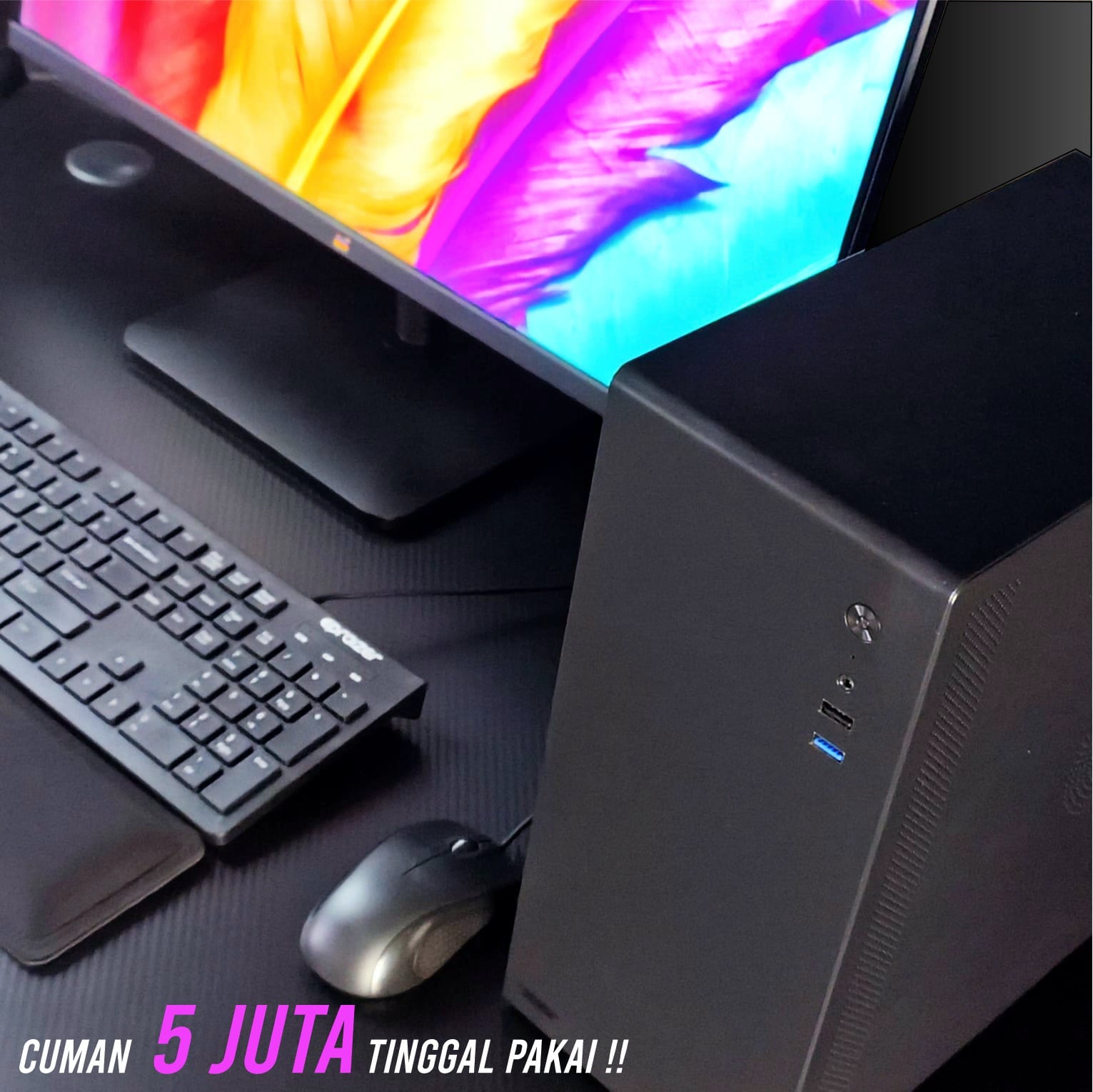 PC Gaming Monitor 27″ Tinggal Pakai, 5 Juta | Quadra Computer