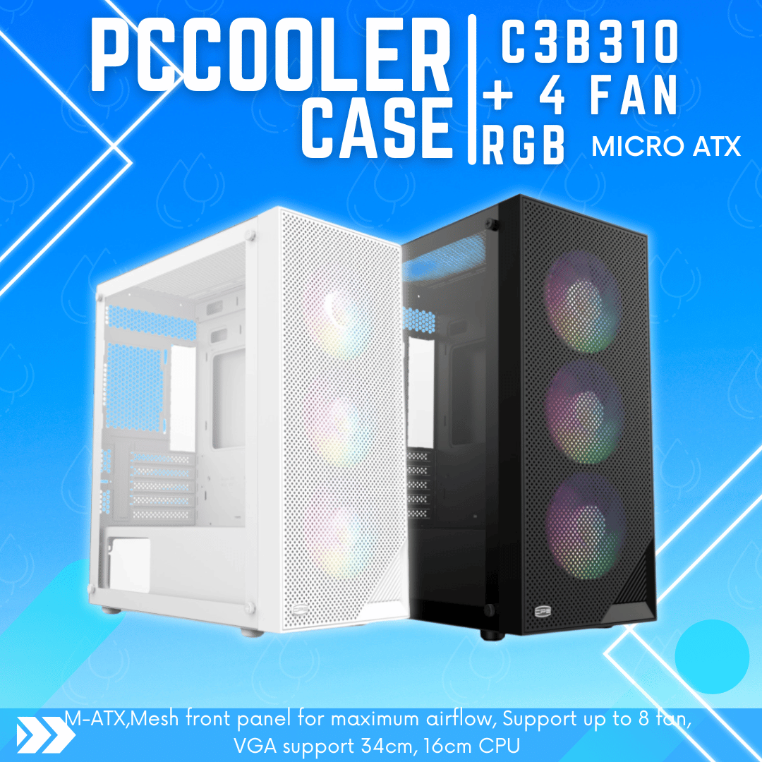 CASING PCCOOLER C3B310 + 4 FAN | Quadra Computer