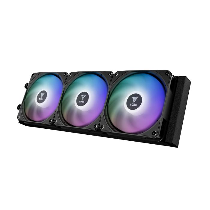 GAMDIAS AURA GL360 LCD – 360mm AIO Liquid CPU Cooler – BLACK | Quadra ...